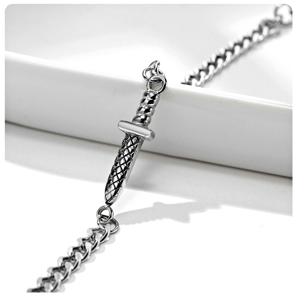 Shop Cuban Link Dagger Bracelet - Bold & Captivating Style – OurCoordinates