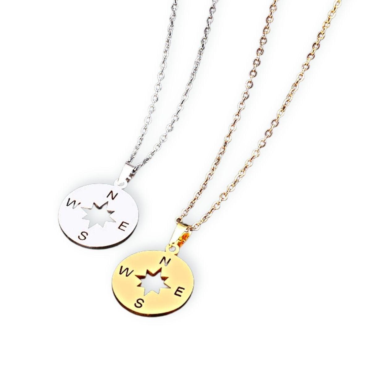 Dainty Compass Necklace for Women - OurCoordinates