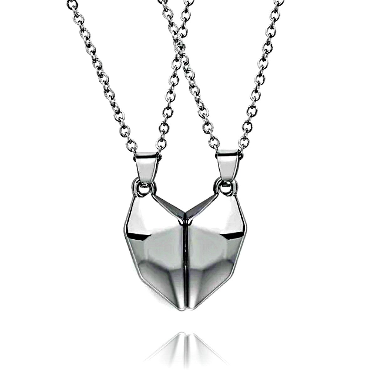 Shop Magnetic Heart Necklace - Set Of 2 - OurCoordinates