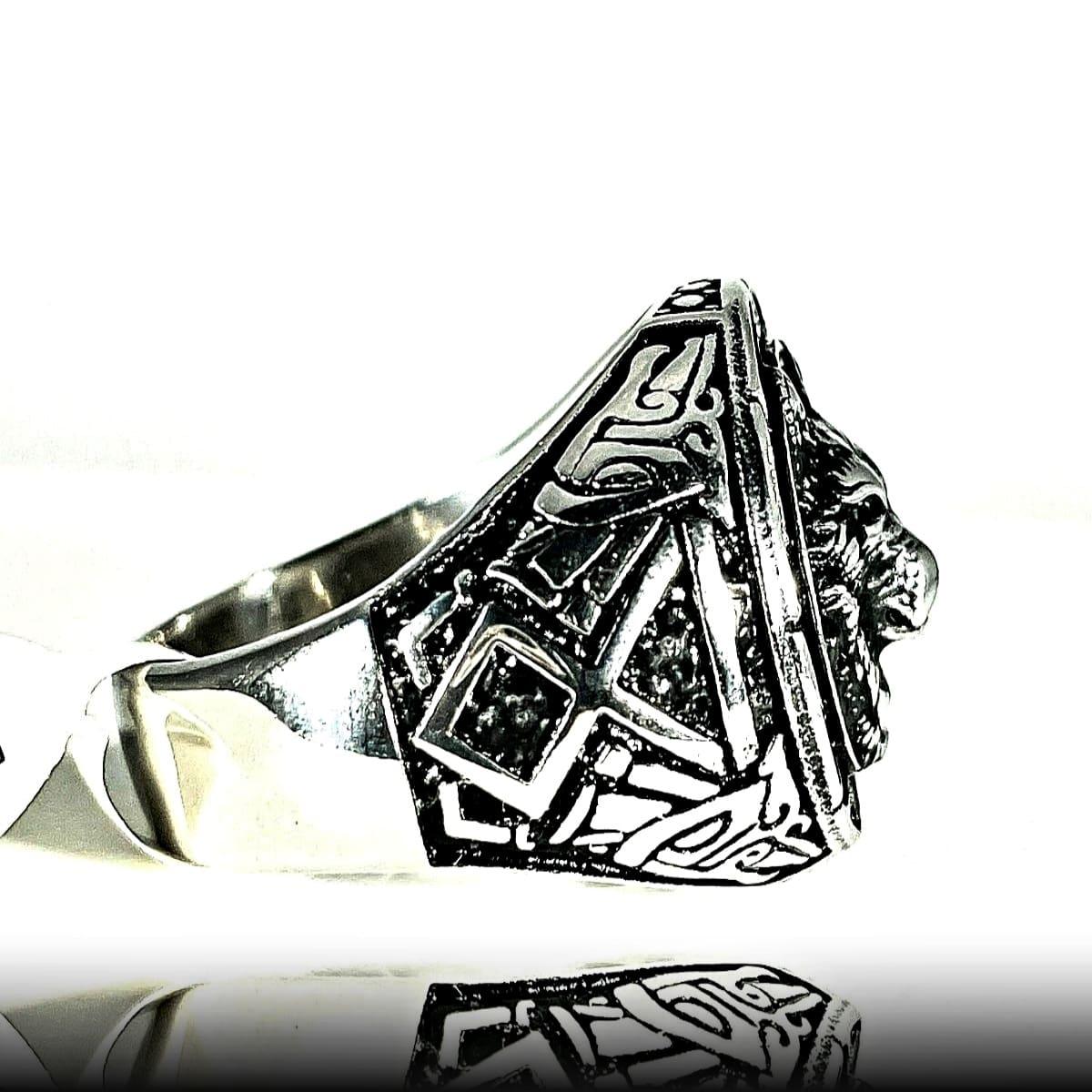 Men's Wolf Ring - Handcrafted Steel Rings | OurCoordinates